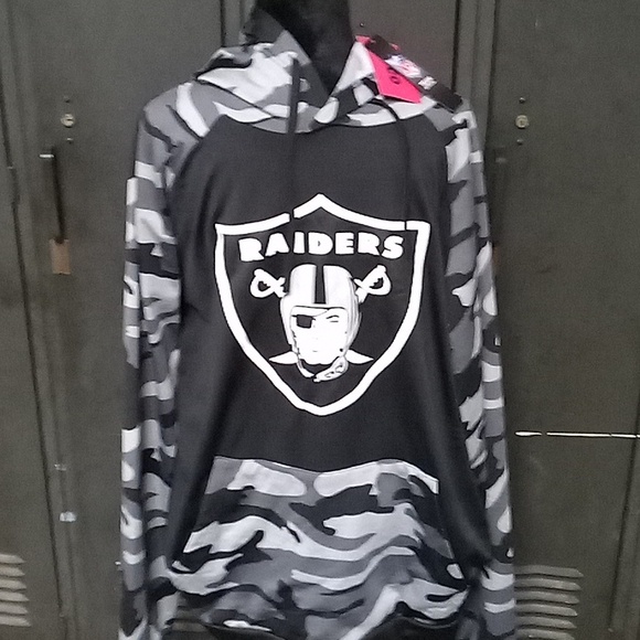 NFL | Shirts | Nfl Las Vegas Raiders Camo Hoodie | Poshmark